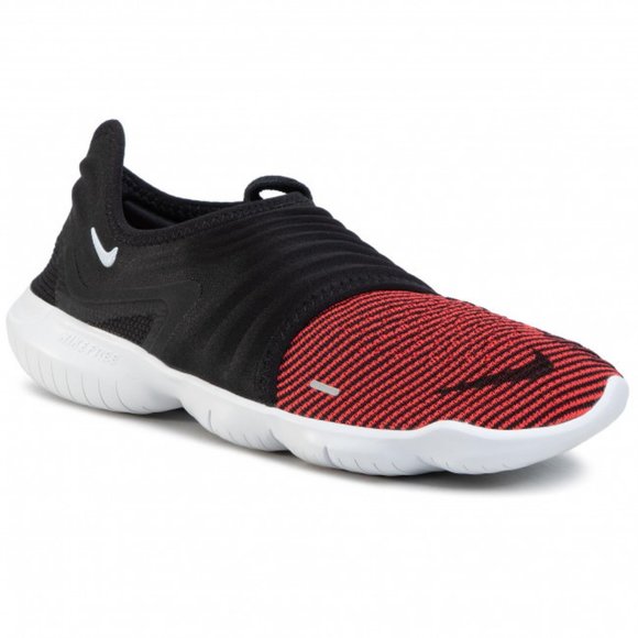 Nike | Shoes | Nike Free Rn Flyknit 3 Red Sneakers Slip On | Poshmark